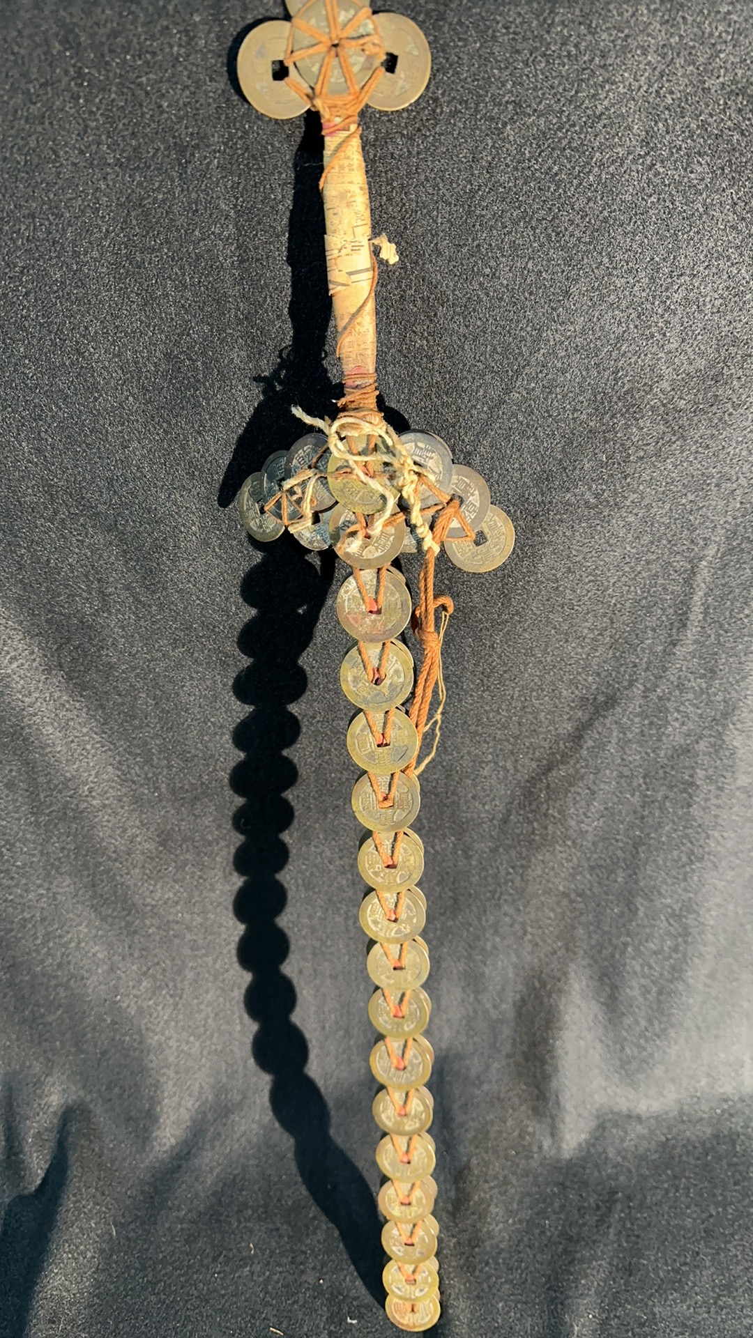 Stunning Ancient Five Emperors Copper Coin Sword | Artistic Antique ...